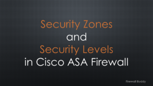 Cisco ASA: Security Levels and Zones Explained - Firewall Buddy