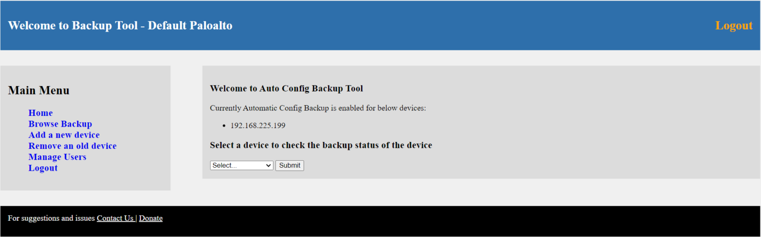 Palo Alto Networks Firewall Configuration Backup Tool - 2024